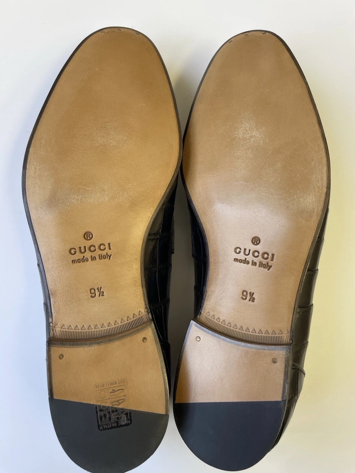 GUCCI Mens Genuine Crocodile Jordaan Horsebit Loafers Size 9.5 G, US 10 ...