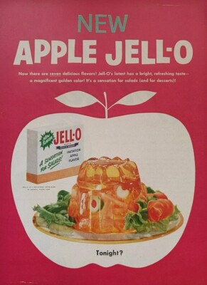 1955 vintage Jello print ad. Post World War II. | eBay