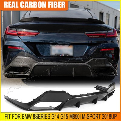 Fits BMW 8Series G14 G15 M850i M-Sport 18-23 DRY Carbon Rear Bumper ...