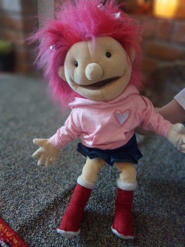 Folkmanis Large Girl With Pink Hair Full Body Puppet | eBay
