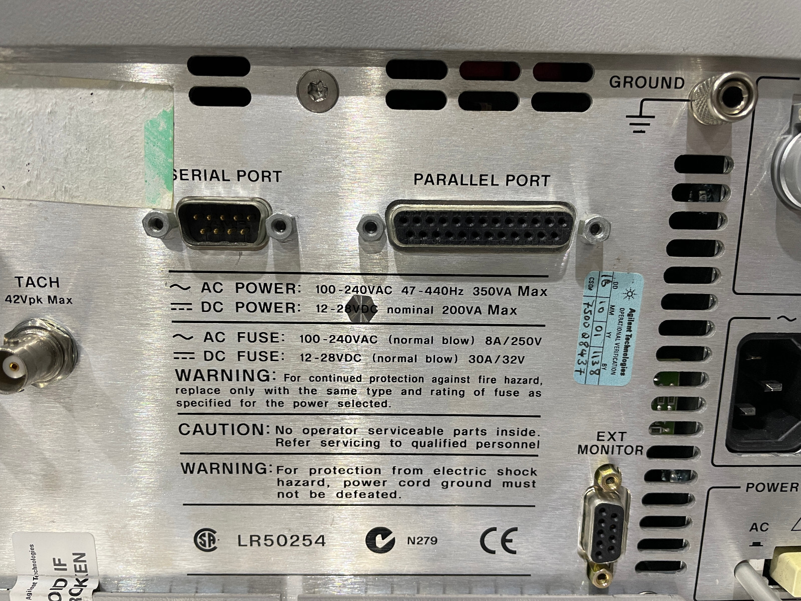 Hewlett-Packard HP 35670A Dynamic Signal Analyzer OPT 1D2 1D4 AY6 UFC ...