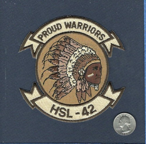 Original HSL-42 PROUD WARRIORS US NAVY SH-60 SEAHAWK Desert Tan ...
