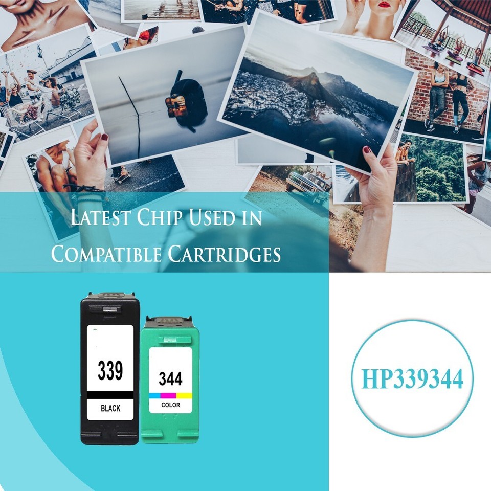 2 Ink Cartridge For HP Deskjet 5740xi 5743 5745 C8767E C9363E | eBay UK