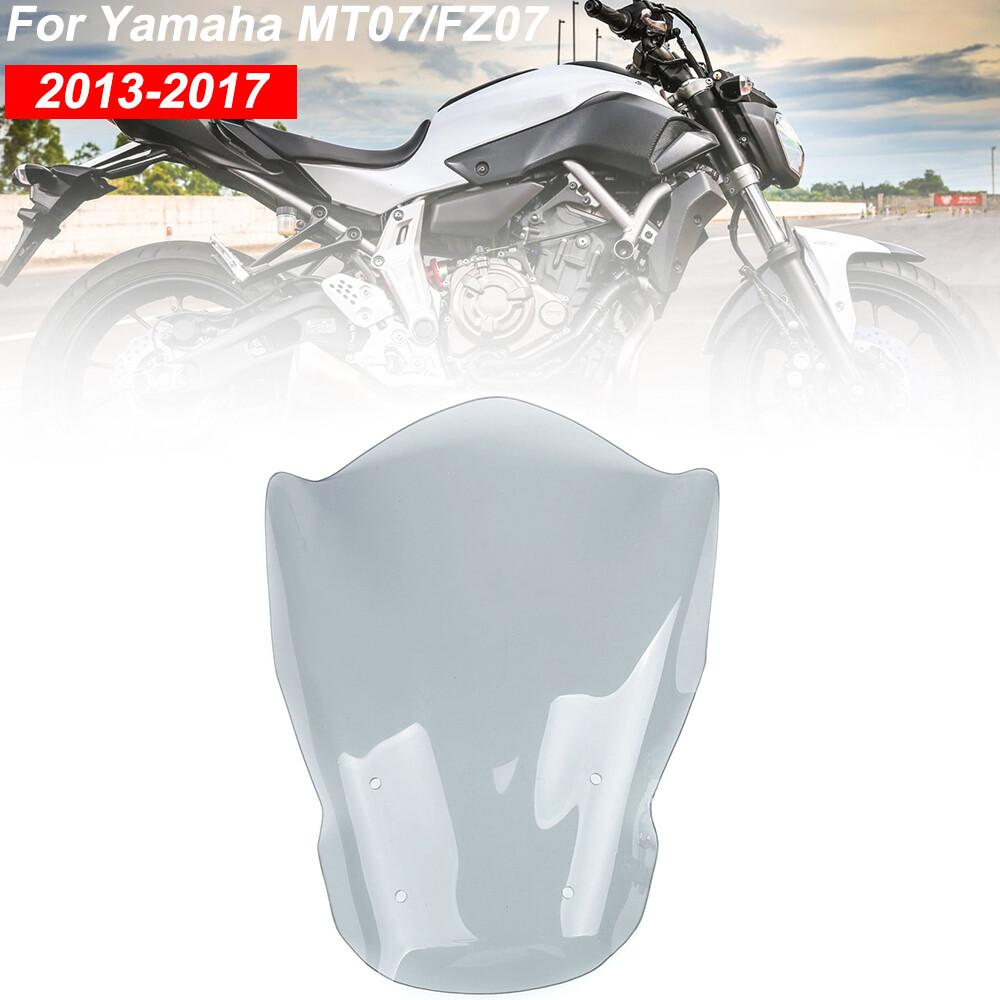 Windscreen Windshield Front Durable Screen Fits For Yamaha MT07 FZ07 ...