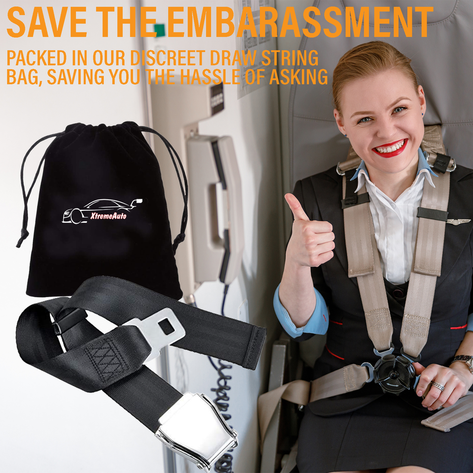 Xtremeauto Aircraft Airplane Buckle Seat Belt Extension Strap Plane ...