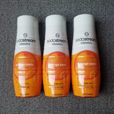 Sodastream Orange Soda Syrup Flavor Drink Mix Concentrate Soda Stream ...