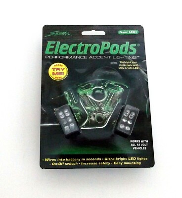 Lot of Six 2 packs of Street FX 12 volt Green LED ElectroPods Lights | eBay