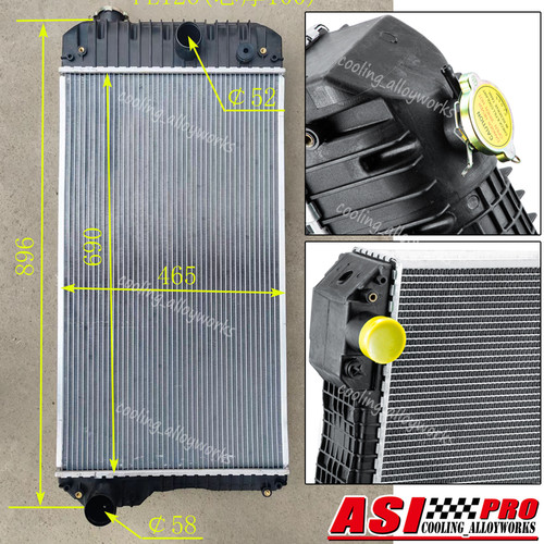 #2485B297 690x465x100mm Aluminum Core Cooling Radiator For Perkins ...