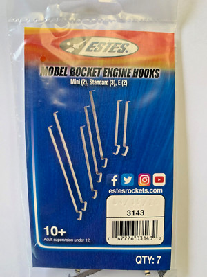 Estes Model Rocket Engine Hooks Accessory Pack D-ES3143 | eBay UK