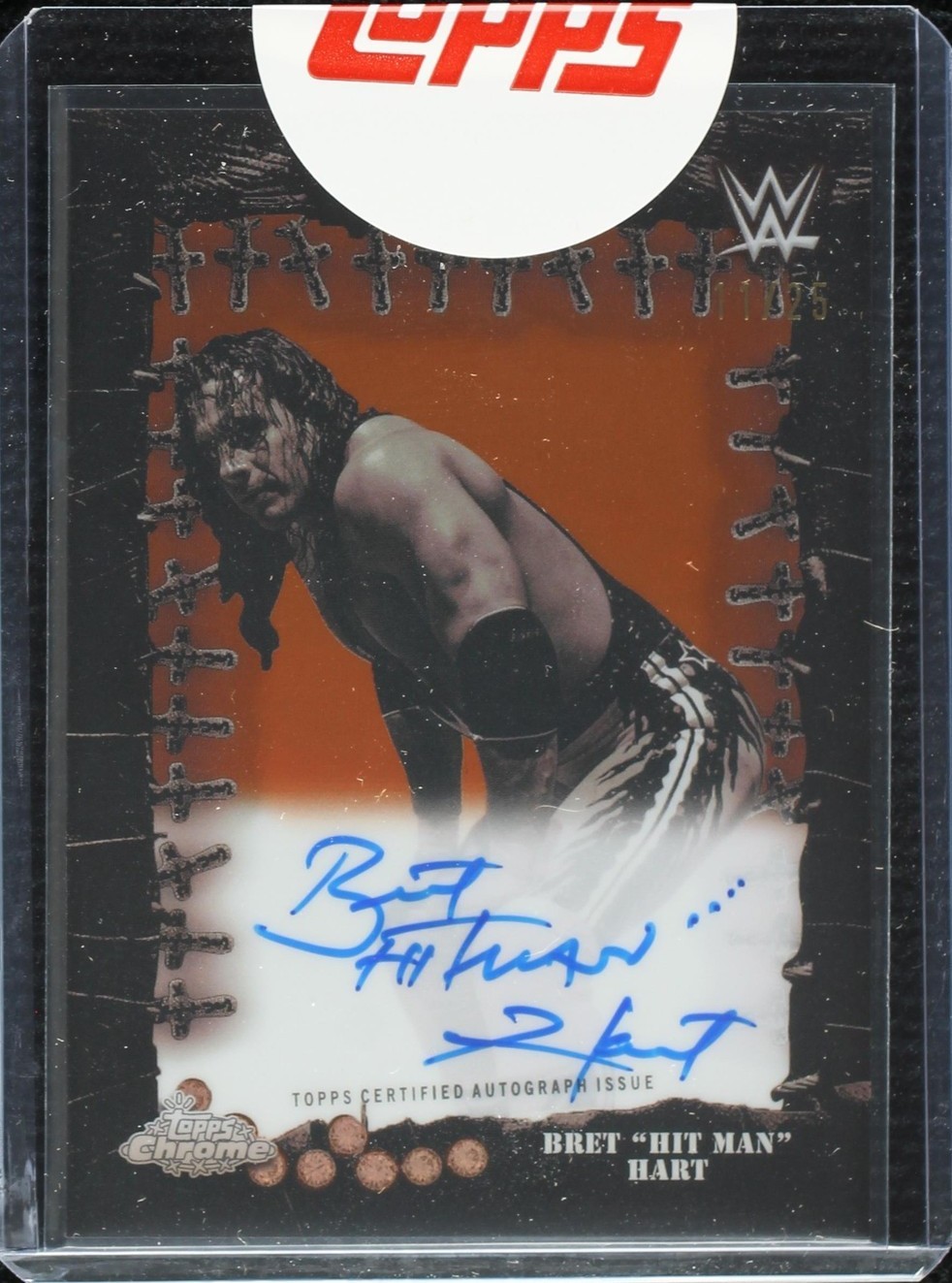 2025 Topps Chrome WWE X Cactus Jack - Famed Phantoms Autographs Bret ...