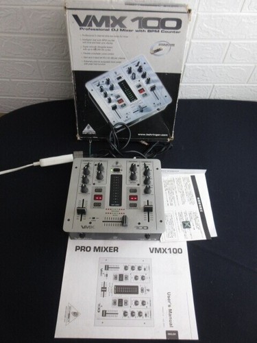 Behringer Vmx100 Pro DJ Mixer 2 Channel Silver Japan EQ BPM Counter ...