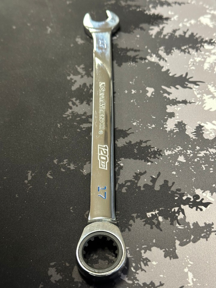 Gearwrench 17mm 120XP Universal Spline XL Combination Ratcheting Wrench ...