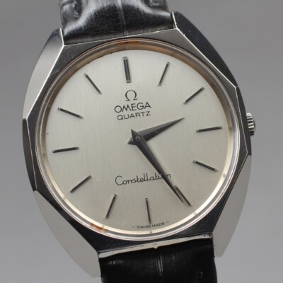 Vintage Omega Constellation Octagon Silver Dial Quartz Men's Watch | eBay