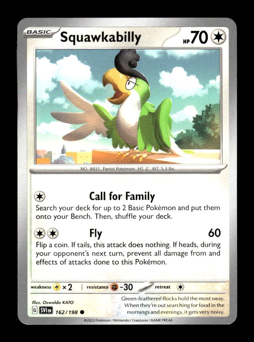 Pokemon Scarlet & Violet Squawkabilly 162/198 | eBay