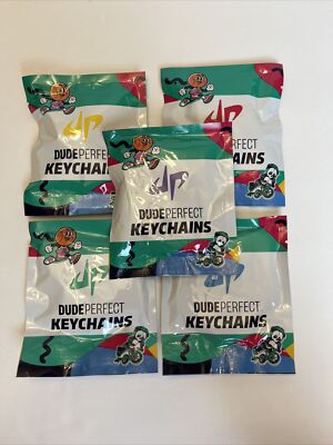 LOT OF 5 - Dude Perfect Keychains DP-KEY-011, 012, 013, 014, 015 ...