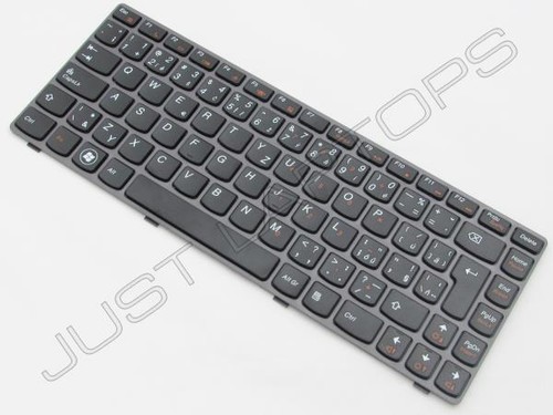 New Original Lenovo NSK-B6TSQ Czech Slovakian Keyboard Slovenska Grey ...