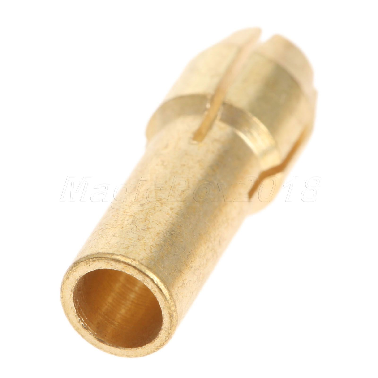10pcs 0.5mm-3.2mm Brass Collets & M8*0.75 Keyless Drill Chuck Rotary ...