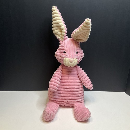 Jellycat London Cordy Roy Pink Bunny Rabbit Hare Ribbed Stuffed Plush ...