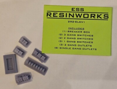 1:24 G SCALE GARAGE DIORAMA ELECTRICAL ACCESSORIES 292-ELKV1 OUTLETS ...