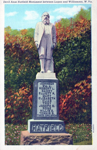 Devil Anse Hatfield Monument Between Logan and Williamson West Virginia ...