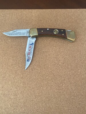 Buck Freedom 110/112 Ronald Reagan Limited /500 Folding Hunter Knife ...