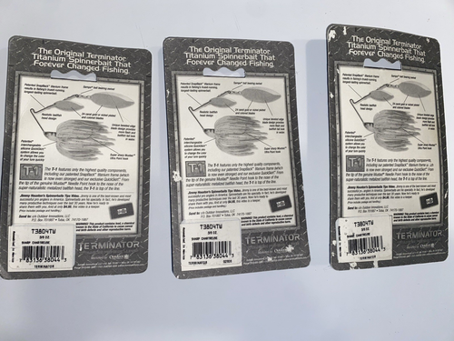 LAST WEEK - TERMINATOR T1 TITANIUM SPINNERBAITS - 3/8 OZ - GOLD TANDEM ...