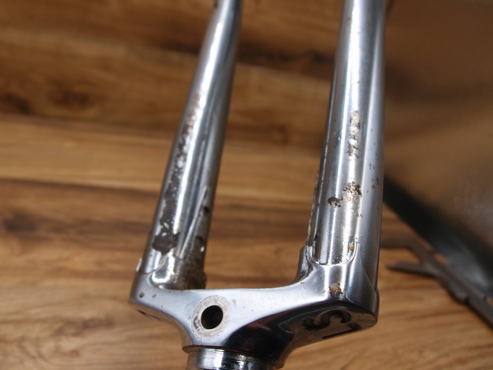 steel rigid fork LS for 700C wheels Columbus Campagnolo chromed | eBay