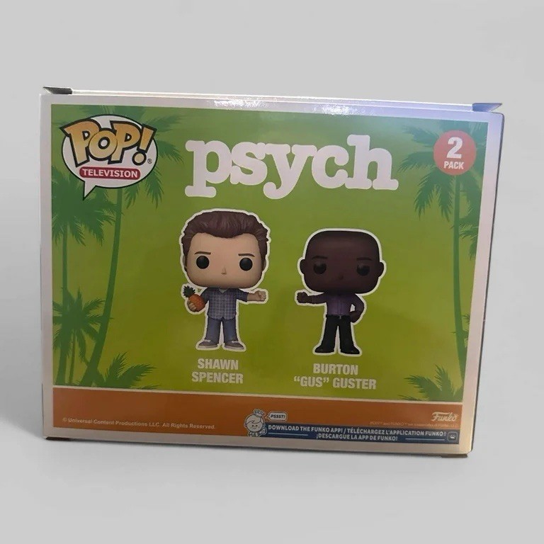 Psych Television Show FUNKO POP! 2-Pack Shawn Spencer & Burton Gus ...