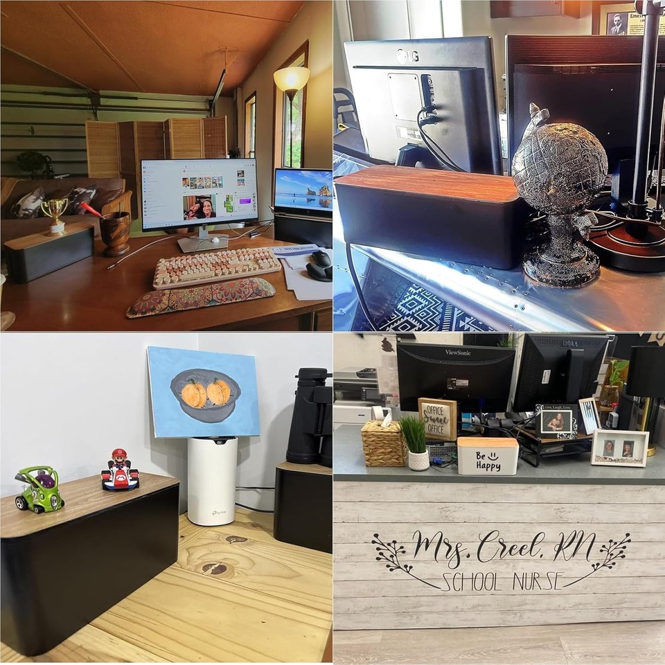 Cable Management Box Cable Management Kit for Power Strip to Hide Wires ...