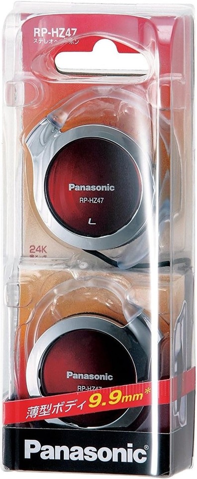 New Panasonic RP-HZ47-R Clip Headphones Red from Japan | eBay UK