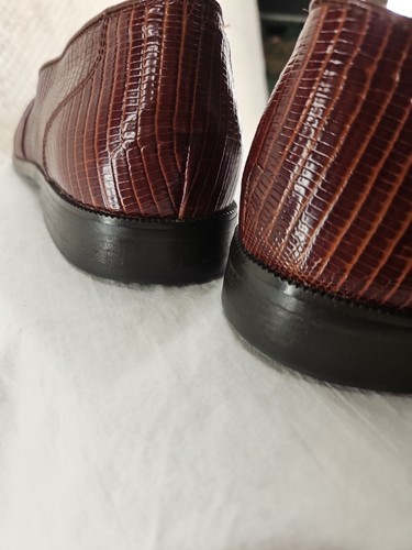 Stacy Adams Mens Genuine Snake Skin Loafers Gently Used Size 11.5 M | eBay