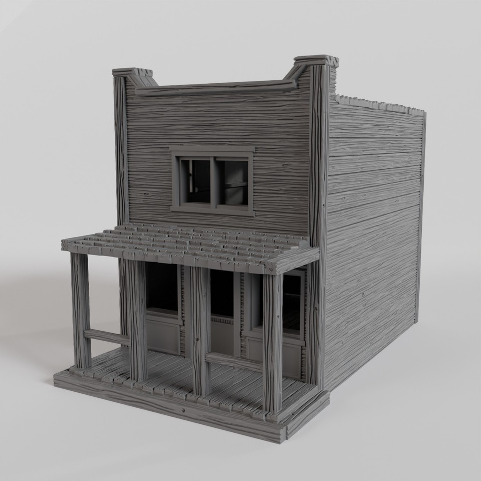 Dreadwood Frontier Town Wild West Building 1 3D Print 10-54MM | eBay UK