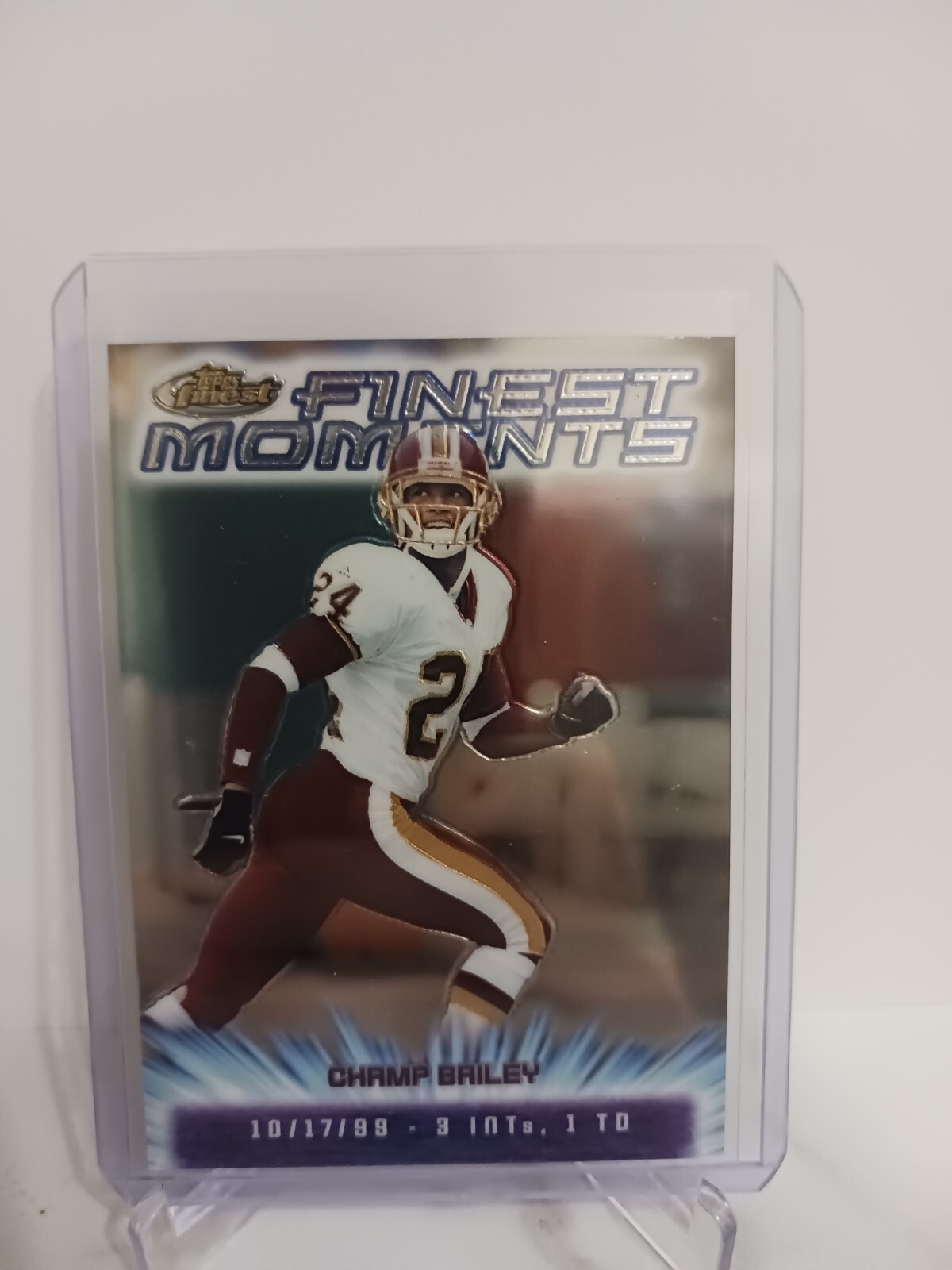 2000 Topps Finest - Finest Moments Refractor #FM23 Champ Bailey for ...
