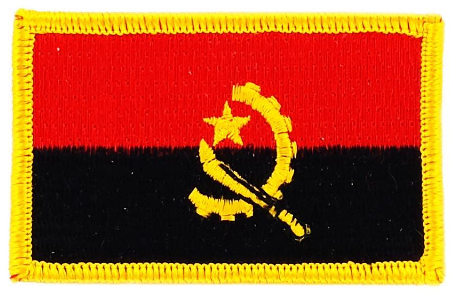 Patch Embroidered Patch Flag Angola Angolan Thermoadhesive | eBay