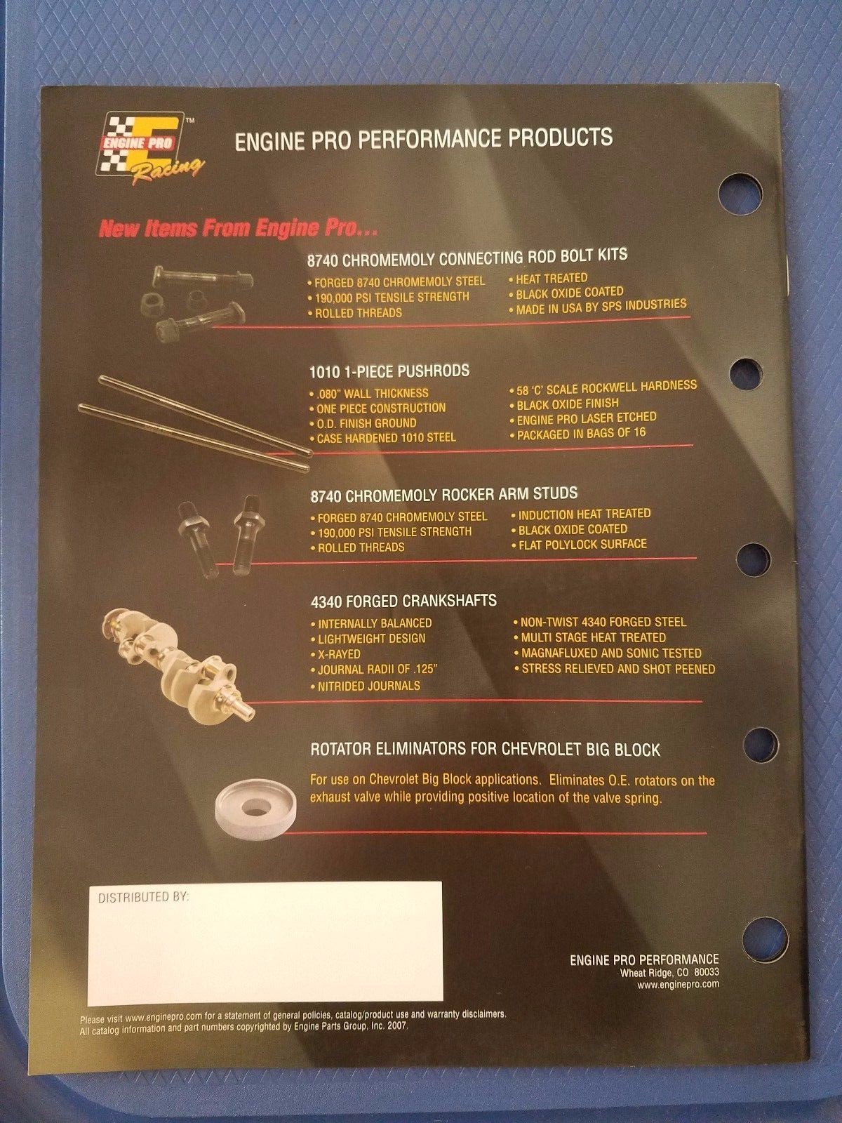 Engine Pro Racing - Engine Parts Master Catalog - 2007 B | eBay