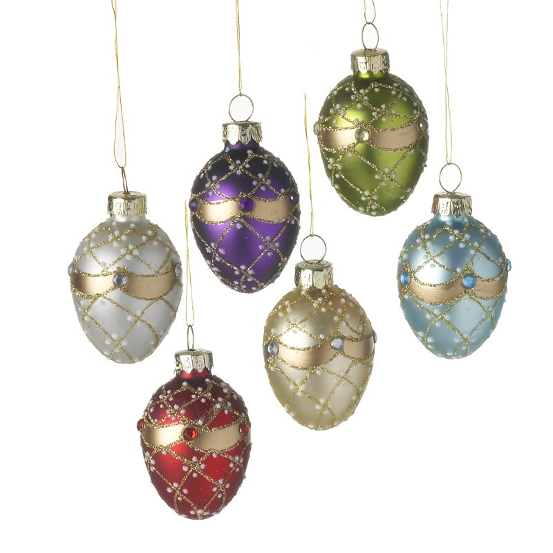 Glass Handcrafted Baubles Premium Traditional Christmas Tree Decoration ...