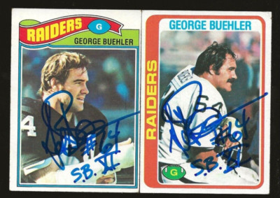 1977 & 1978 Topps George Buehler Autographed Cards W/ SB VI Insc ...