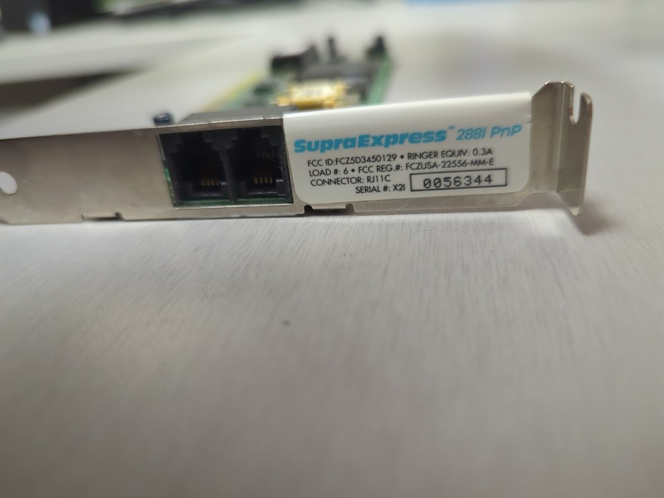 SUPRA CORP SUPRAEXPRESS 288i PnP ISA 28.8 INTERNAL MODEM | eBay