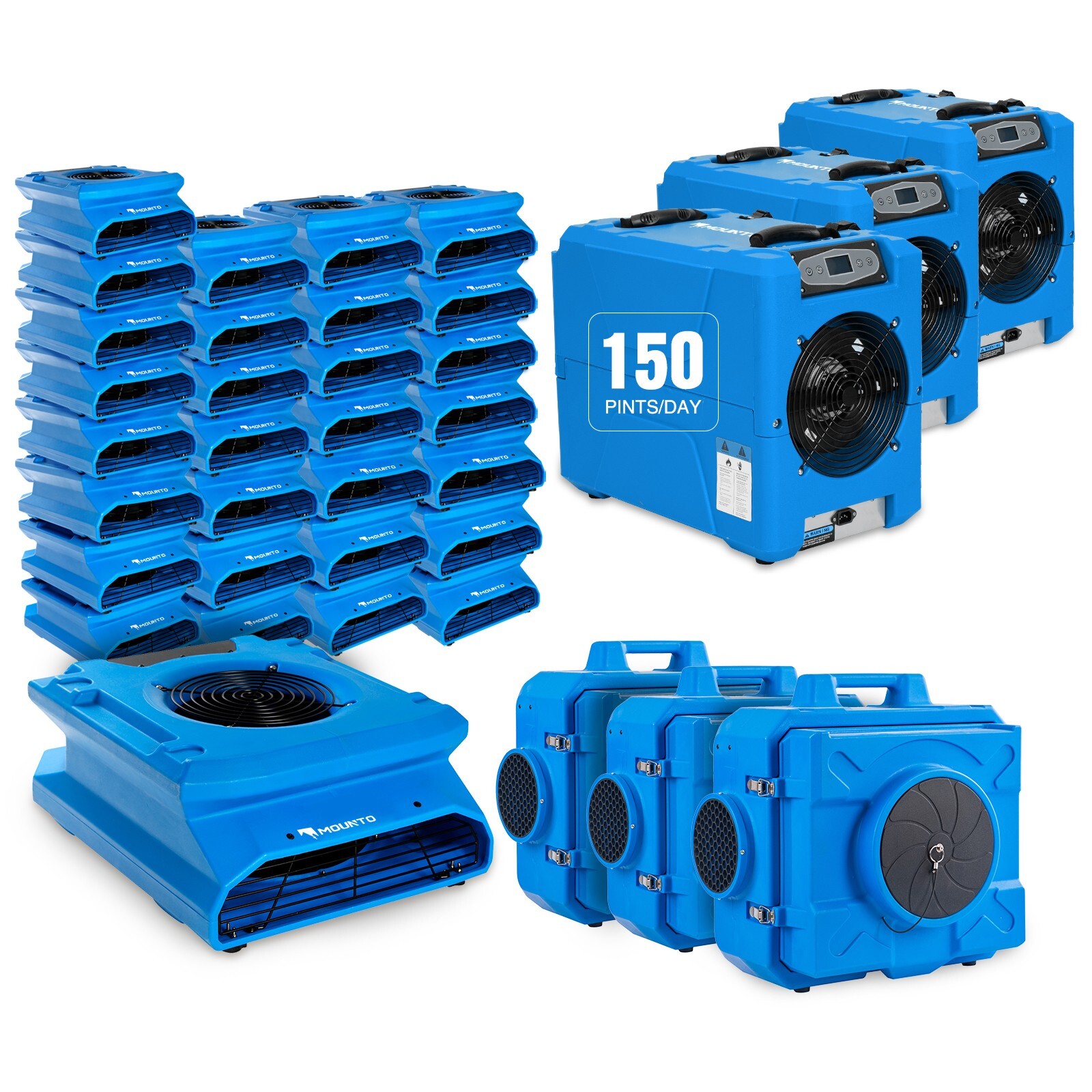 MOUNTO Air Mover Air Scrubber LGR Dehumidifier Buddles for Water Damage ...