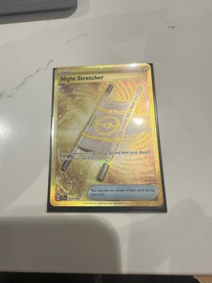 Pokemon TCG Card Surging Sparks - Night Stretcher - Full Art Rare GOLD ...