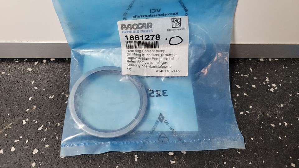 OEM PACCAR RING-SEALING COOLANT PUMP 1661278 Fits Paccar (Kenworth ...