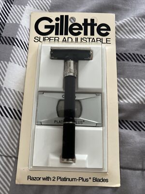 Gillette Super Adjustable 109 on Card Diamond Knurling - Sealed Package ...