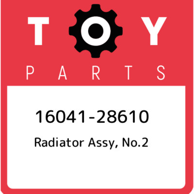 16041-28610 Toyota Radiator assy, no.2 1604128610, New Genuine OEM Part ...