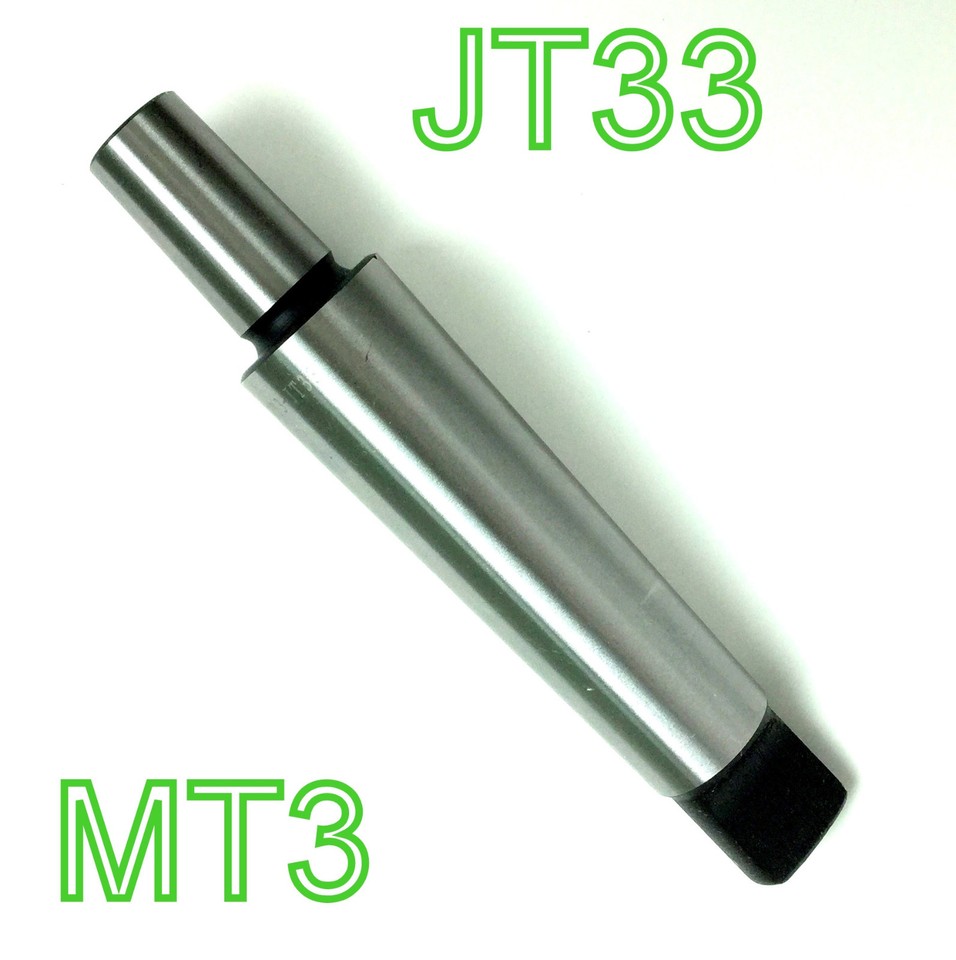 1pc MT3 Shank to JT33 Jacobs Taper Chuck Arbor w/Tang End Morse 3MT ...