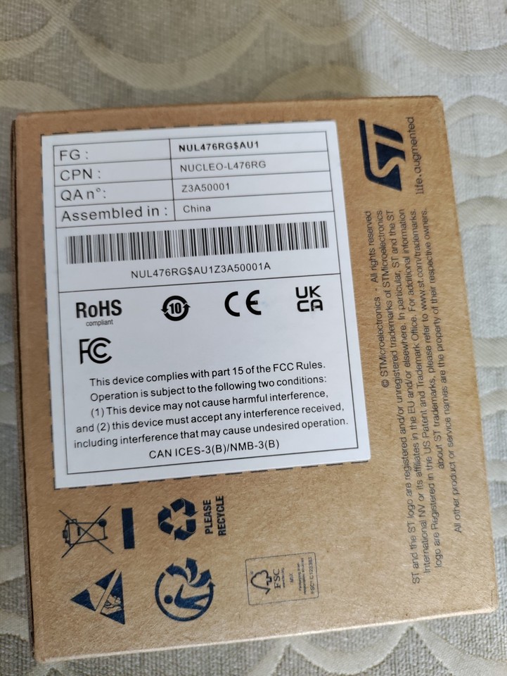 ST Microelectronics Micro Development Kit Nucleo-L476RG New | eBay
