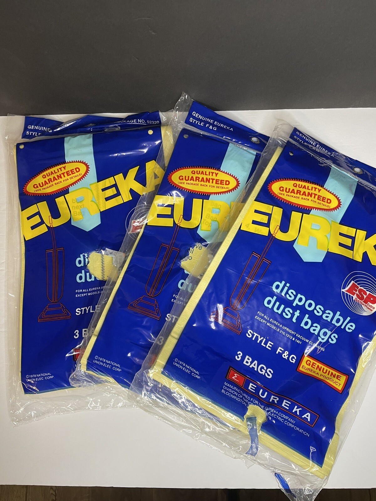 Eureka ESP Disposal Dust Vacuum Bags Style F &G 3 Pkgs Of 3 | eBay