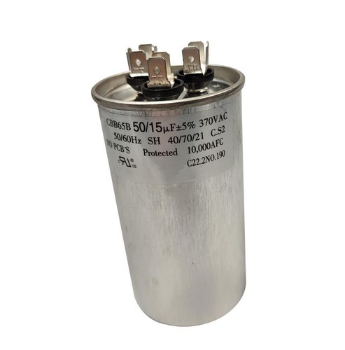 Dual Run Capacitor 370VAC 370V AC 50/15uF 50+15 uF MFD CBB65B C.P2/S2 ...