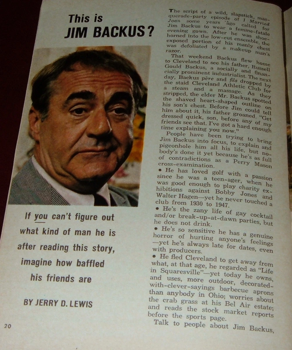 Jim Backus Gilligans Island