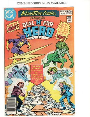DC Comics Adventure Comics #479-490 Dial H For Hero Full Run Newsstand ...