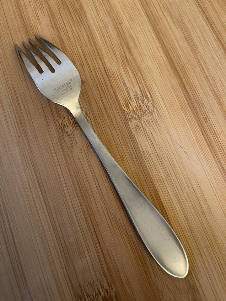 Cambridge Stainless Satin HAILEY Pointed Curved Up Tip SALAD FORK 7” | eBay